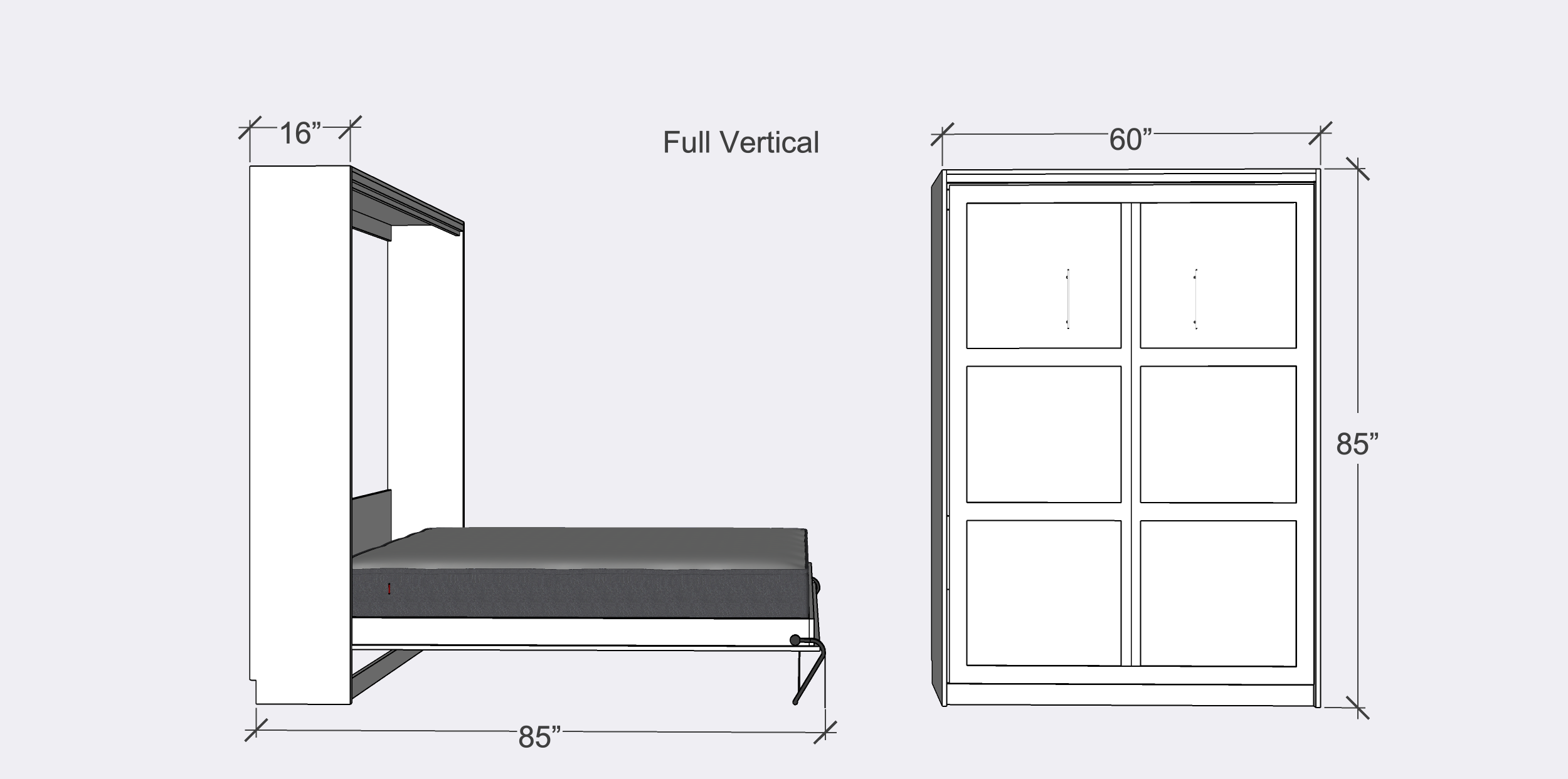 Vertical Murphy Beds In Austin Madewell Woodworks Vertical Murphy Beds In Austin Madewell Woodworks